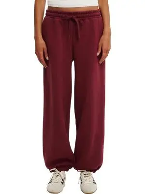 COTTON ON Balloon Track Pants - Cherrywood