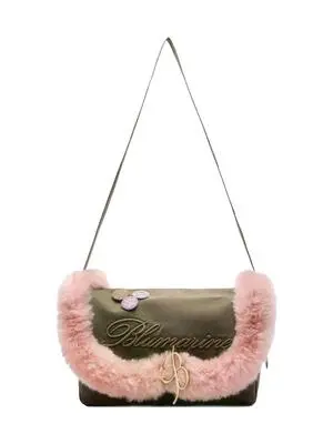 Blumarine Embroidered Shoulder Bag - Green