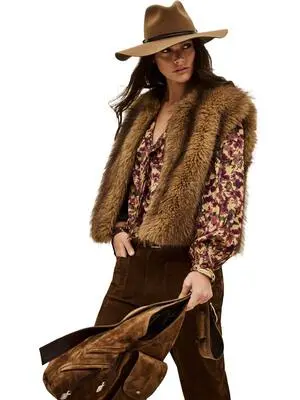 Ba&sh Nale Printed Blouse - Yellow