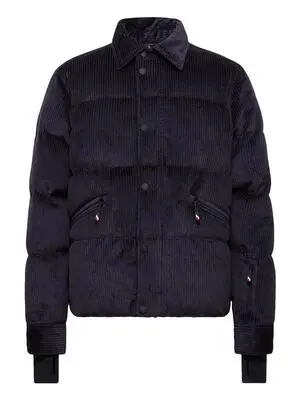 Moncler Elgon Corduroy Insulated Ski Jacket - Blue