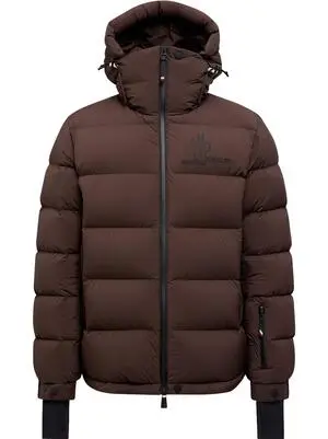 Moncler Isorno Hooded Down Ski Jacket - Brown