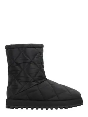 Dolce & Gabbana Quilted Nylon Boots - Black