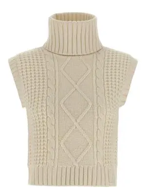 Perfect Moment Crystal Merino Wool Vest - White