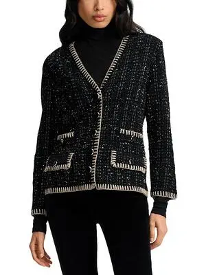 Veronica Beard Ceriani Knit Jacket - Black