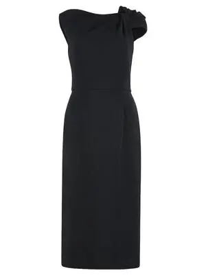Givenchy Midi Dress In Cady - Black