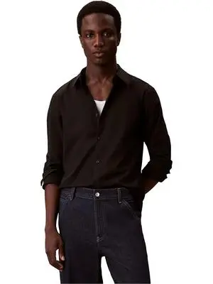 Calvin Klein Tech Stretch Slim Button-down Shirt Black