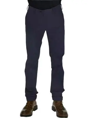 MASON'S Flat-front Chinos - Blue