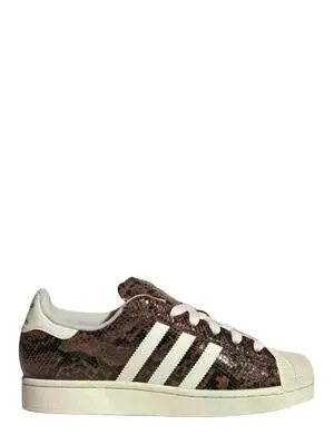 Adidas Striped Snakeskin Sneakers - Brown