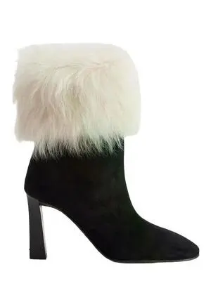 GIUSEPPE ZANOTTI 90mm Gstaad Fur-cuff Boots - Black