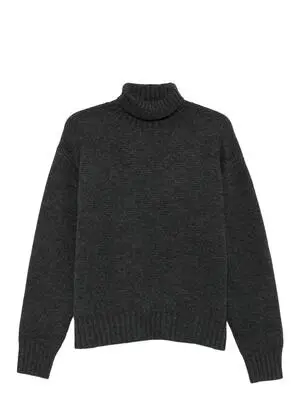 TAIGA TAKAHASHI Roll-neck Knitted Sweater - Black