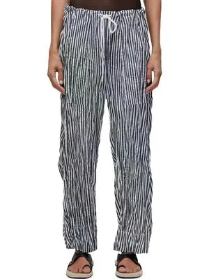 OSKLEN Striped Pleated Trousers