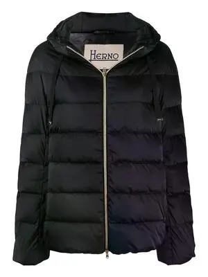Herno Hooded Puffer Jacket - Black