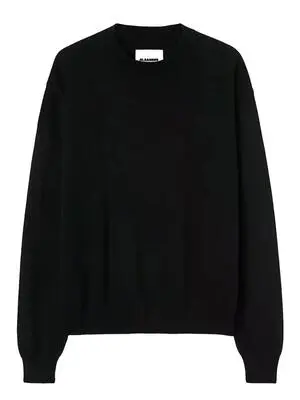 JIL SANDER Crew-neck Long-sleeve Sweater - Black