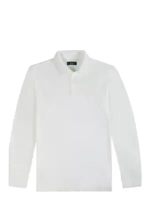 ZANONE Pique Cotton Polo Shirt - White