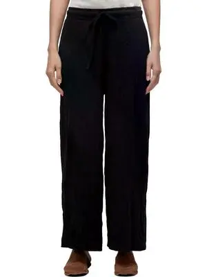 OSKLEN Wrinkle-effect Trousers - Black
