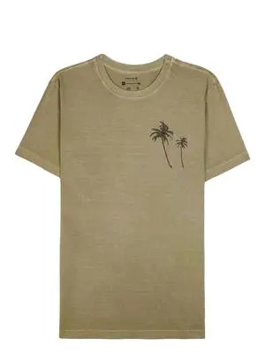 OSKLEN Palm Tree-print T-shirt - Neutrals
