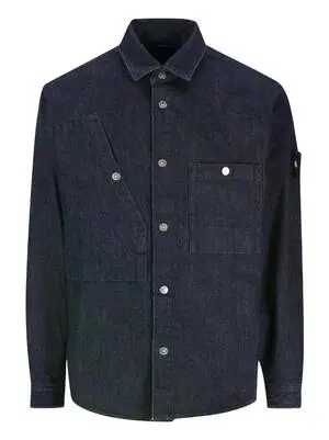 Stone Island Cotton Denim Shirt - Blue