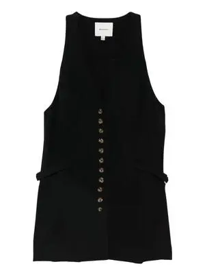 REFORMATION Rowe Vest - Black