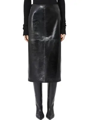 MAX MARA Panelled Leather Skirt