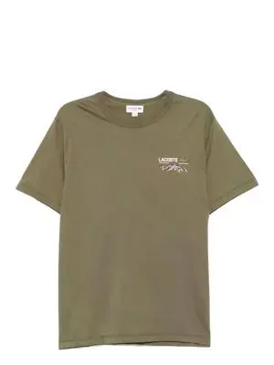 Lacoste Graphic-print Cotton T-shirt - Green