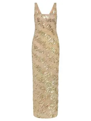 Rachel Gilbert Marcel Gown Dress - Gold