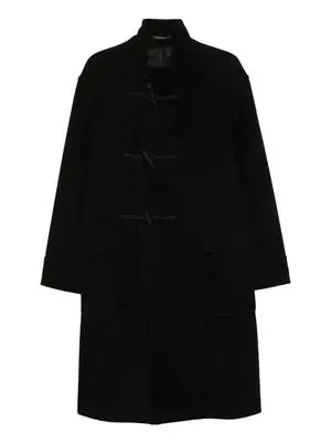 Tagliatore Toggle-front Wool Coat - Black