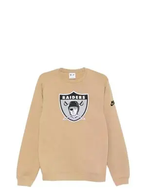 Nike X Nfl Las Vegas Raiders Swing Pass Rewind Club Sweatshirt - Neutrals