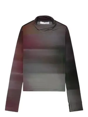 Helmut Lang Long-sleeved Turtleneck T-shirt - Purple