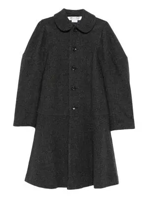 Comme Des Garçons Wool Single-breasted Coat - Grey