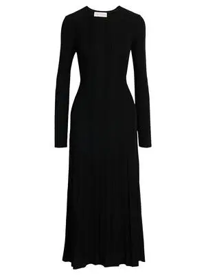 Veronica De Piante Anais Wool Midi Dress - Black