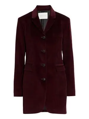 Veronica De Piante Aliyah Cotton-corduroy Blazer - Merlot