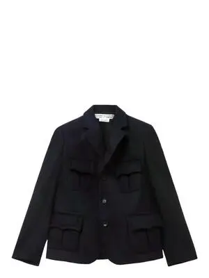 Comme Des Garçons Flap-pocket Jacket - Blue