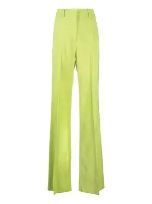 Sportmax High-waisted Wide Leg Trousers - Green