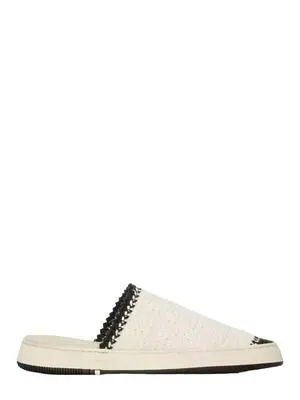 OSKLEN Soho Crochet-Detail Flat Mules