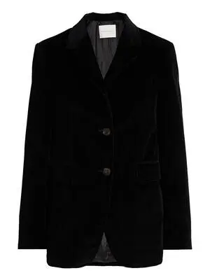 Veronica De Piante Enrico Cotton-corduroy Blazer - Black