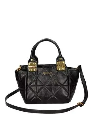 Just Cavalli Quilted Tote Bag - Black