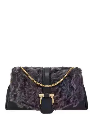 SALVATORE FERRAGAMO Shearling Clutch Bag