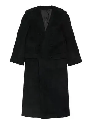 ALAINPAUL Double-Breasted Virgin Wool-Cashmere Blend Coat