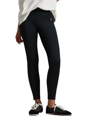 Ralph Lauren Pink Pony Stretch-jersey Legging - Polo Black
