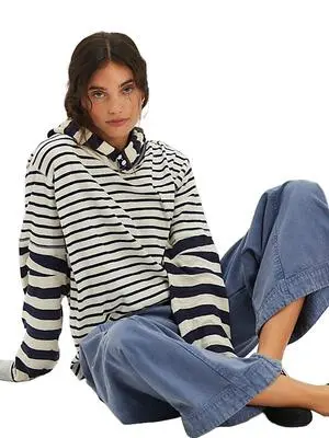 Free People We The Free Xo Hoodie - Ivory Combo