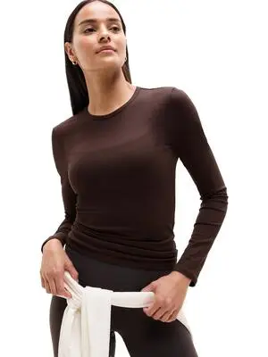 Athleta Signature Ribbed Top - Truffle