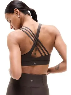 Athleta Train Free Sports Bra A-c - Truffle