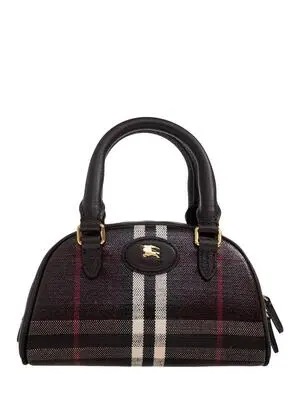 Burberry Highlands Mini Bowling Handbag - Brown