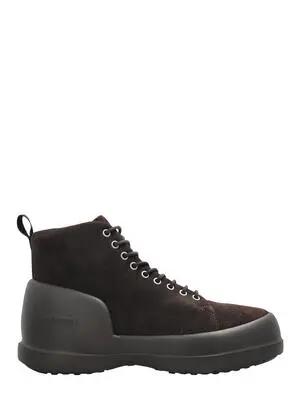 Moon Boot Suede Lace-up Boots - Brown
