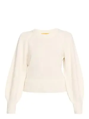 Guest In Residence Sculpted Crewneck Cashmere Sweater - Cream