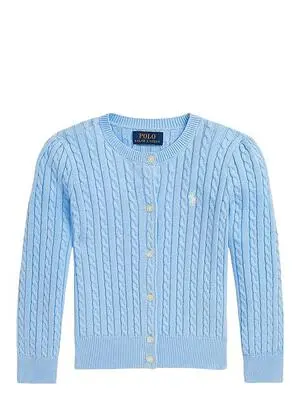 Polo Ralph Lauren Cable Knit Cardigan - Office Blue
