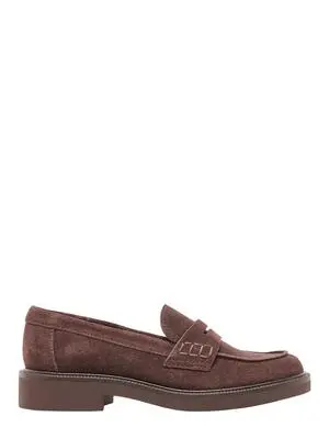 DOLCEVITA Tiggy Loafers - Mahogany Suede