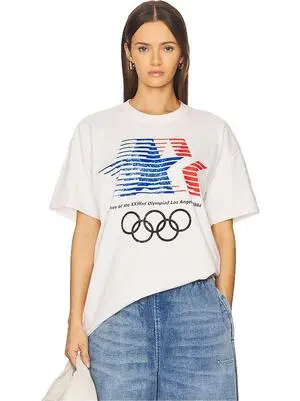 OLYMPICS HERITAGE Los Angeles 84 Emblem And Poster Tee - White