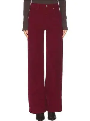RE/DONE High-rise Wide-leg Jeans - Beet Cord