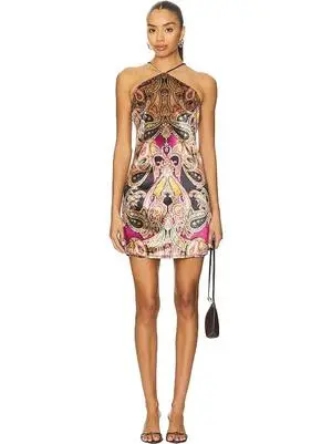 Misa Addie Tiered Mini Dress - Persian Paisley